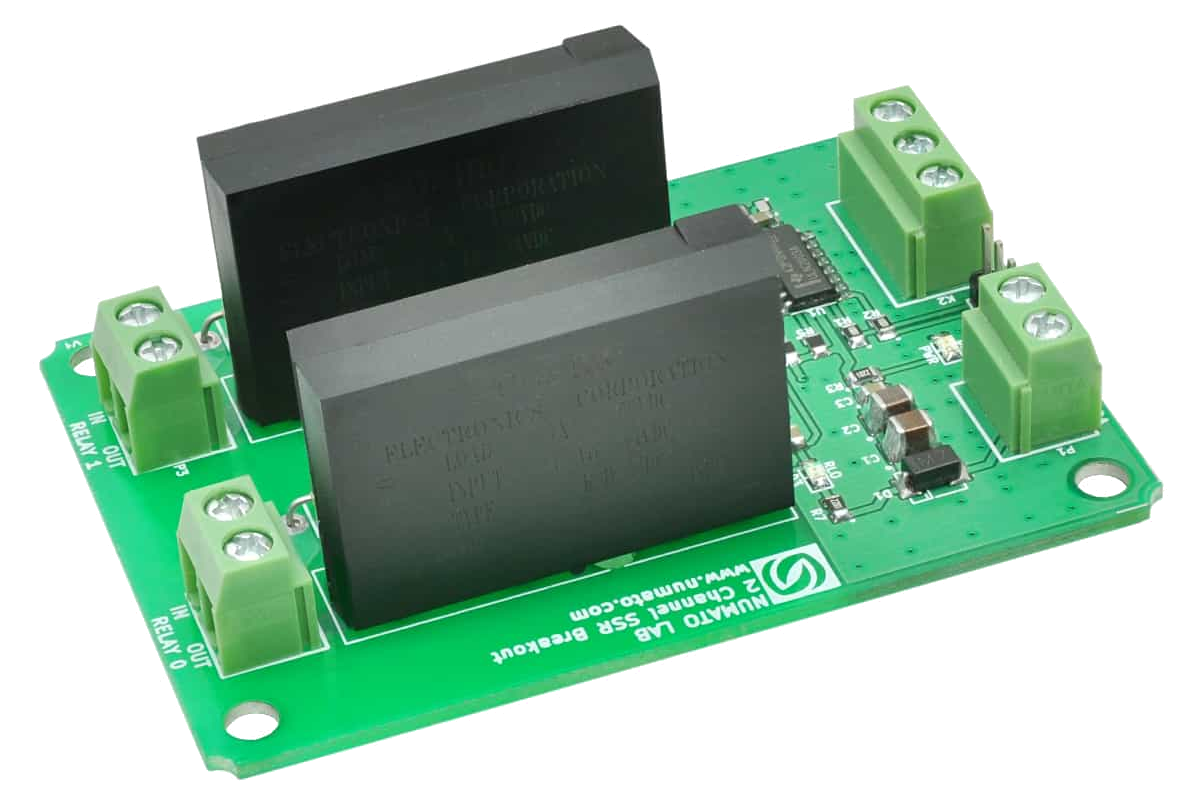 2 Channel Solid State Relay Controller Board | Numato Lab
