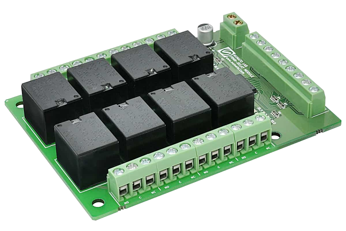 8 Channel TTL Compatible Relay Controller Board | Numato Lab